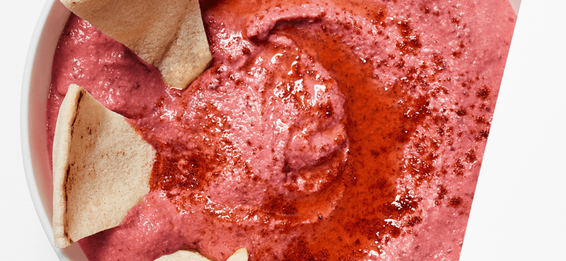 Houmous de betterave aux haricots rouges